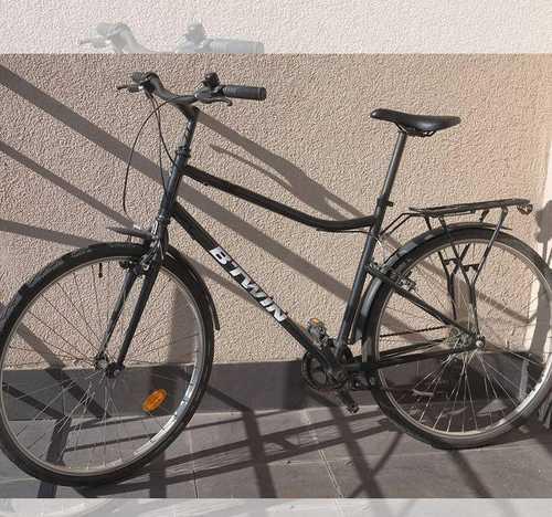 Велосипед Decathlon btwin Riverside 28 100 черный