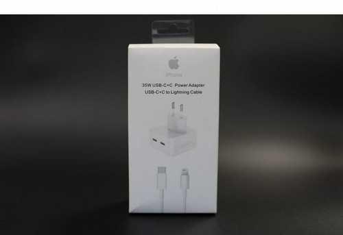 1 Адаптер Apple 35W для быстрой зарядки iPhone, 2