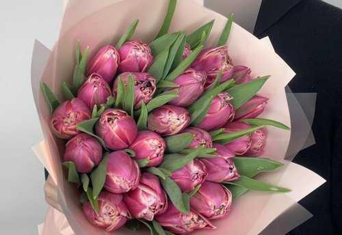 Тюльпаны букет из роз