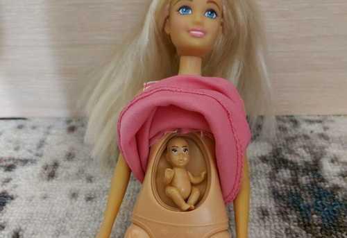 Беременная кукла Барби с семьёй