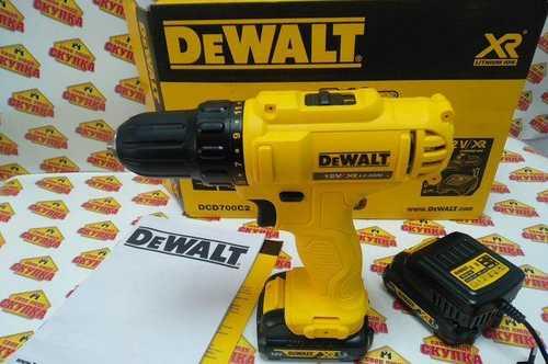 Новый шуруповерт Dewalt DCD700C2