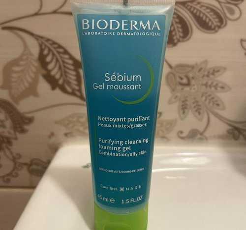 Гель для умывания bioderma sebium