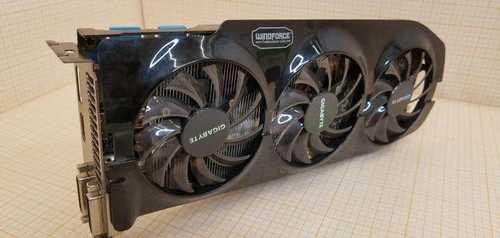 Видеокарта б/у gigabyte GV-N680OC-2GD Rev 1