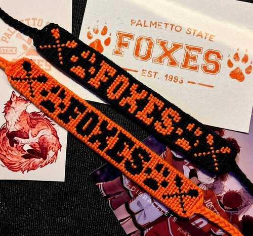Браслеты/фенечки все ради игры (foxes) из мулине