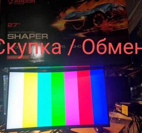 Монитор 27 дюймов 2k 144hz (царапина)