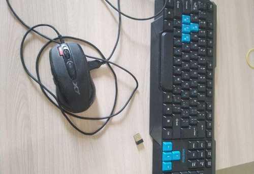 Клавиатура беспроводная и мышка x7 игровая