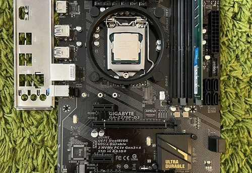 Gigabyte GA-Z270P-D3 + i3 7350k + 8Gb DDR4