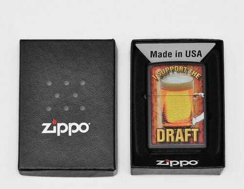 Зажигалка Zippo 28294 I Support The Draft Оригинал