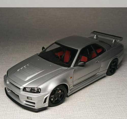 Готовая сборная модель Nissan Skyline R34 1:24