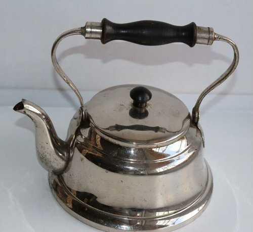 Старинный заварочный чайник латунь