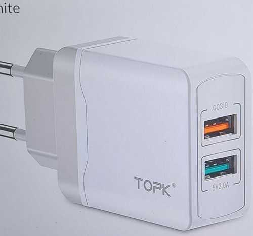 Topk B244 Charge 3,0 18 Вт USB зарядное устройство