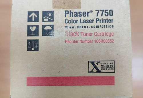 Тонер картридж для Xerox Phaser 7750 черный