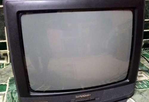 Телевизор 14" Sharp (Сделано в 90х в malayziya)
