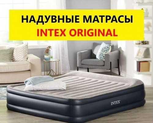 Надувной матрас кровать Intex Ronny +насос новый