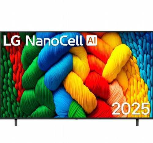 Телевизор 75" LG 75nano80A6B.arug 2025 Черный