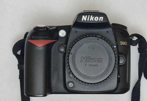 Nikon d90 Body без вспышки пробег 25ТК