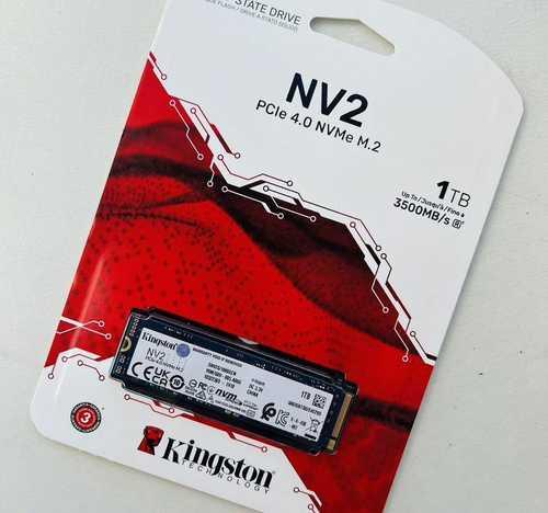 Новый ssd 1 TB Kingston NV2 nvme