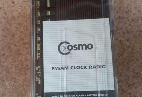 Приемник радио часы fm/am Cosmo
