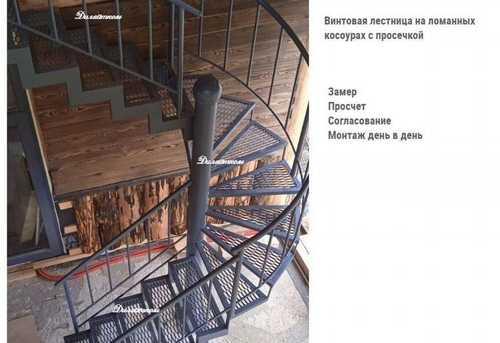 Лестница в дом металлическая ступени просечка