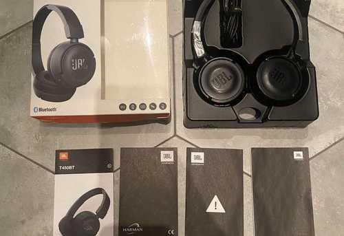 Беспроводные наушники jbl 450 bt, провод, коробка