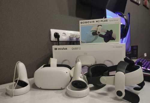 VR шлем Oculus Quest 2 128гб + BoboVR M2 Plus
