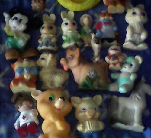 Детские резиновые игрушки СССР