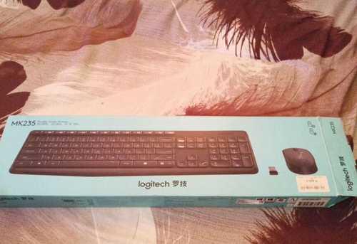 Logitech mk235 беспроводная клавиатура+мышь