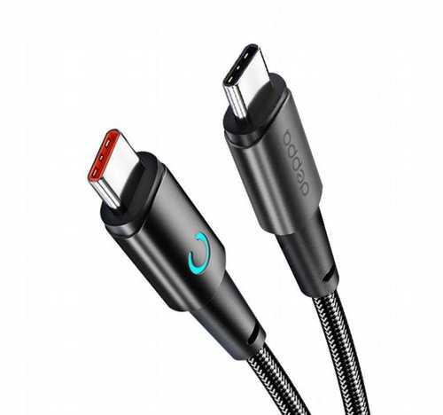 Кабель Deppa Moon USB-C - USB-C 100 Вт 1,5м, чёрны