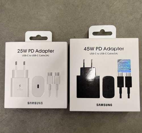 Зарядки Samsung 25W и 45W PD Adapter