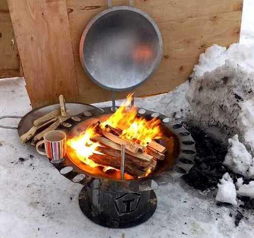 Очаг для костра, мангал, садж из нержавеющей стали