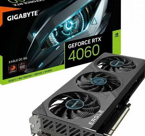 Новая Gigabyte RTX 4060 eagle OC 8 гб. Гарантия