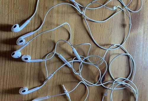 Наушники проводные apple earpods 3,5мм оригинал
