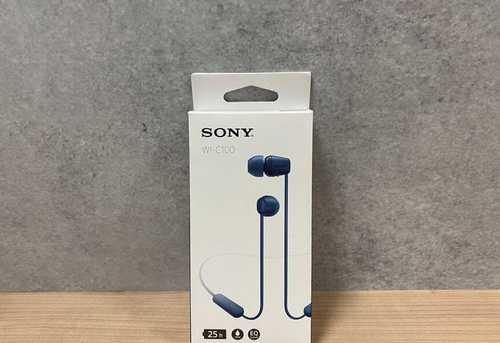 Беспроводные наушники Sony WI-C100, синий WIC100L