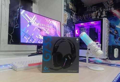 Новые черные беспроводные наушники logitech g733