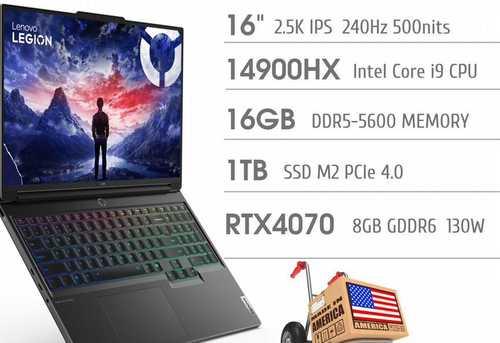 Lenovo Legion 7 (slim) i9-14900HX/RTX4070/USA/2024