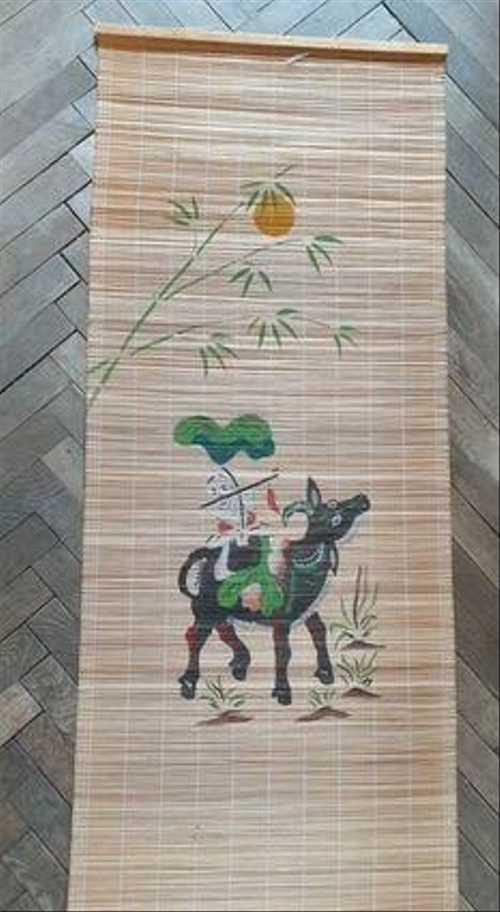 Панно из бамбуковой соломки Китай Вьетнам
