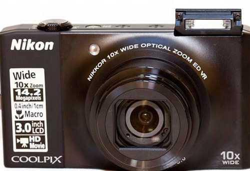Фотоаппарат компактный Nikon Coolpix S8000 Black