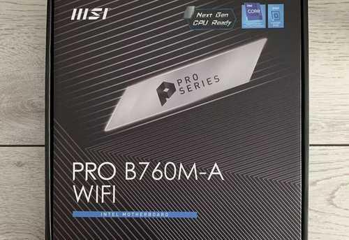 MSI PRO B760M-A WiFi + Intel i5 12400F