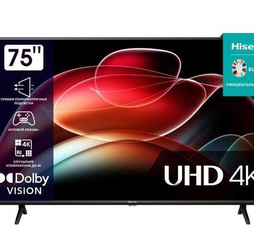 Телевизор LED entry 75" 4K 75A6K hisense