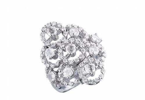 Кольцо Damiani Diamond Cluster Clover White Gold