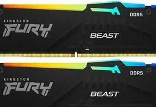 Оперативная память Kingston fury Beast Black RGB