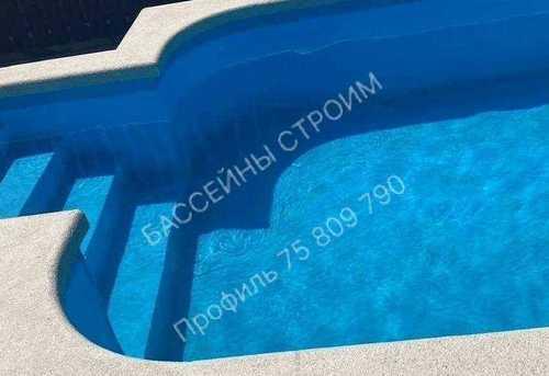 Чаша для бассейна из полипропилена 7х3