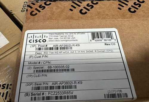 Cisco AIR-AP3802I-R-K9 новые в коробках