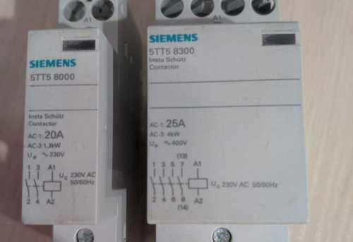 Модульные контакторы siemens 230v 4NO и 2NO