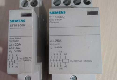 Модульные контакторы siemens 230v 4NO и 2NO