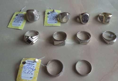 Перстни печатки,кольца из серебра 925 пр. СССР муж