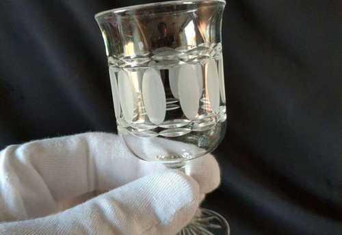 Рюмка для водки тонкое стекло ручная нарезка СССР