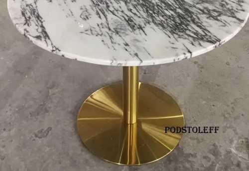 Подстолье золотое круглое для стола до d110 см