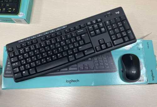 Беспроводная клавиатура и мышь logitech