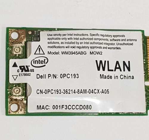 Wi-fi модуль Dell:0PC193 D420,D520